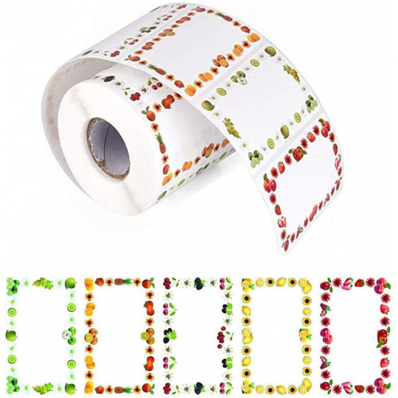 Jam jar labels for jars (250 sheets total), food freezer labels, self ...