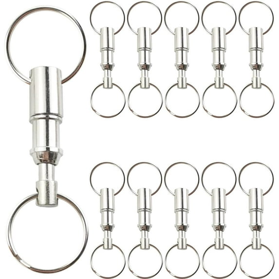 JamY Home 11PCS Quick Release Keychain Detachable Pull Apart Key Rings ...