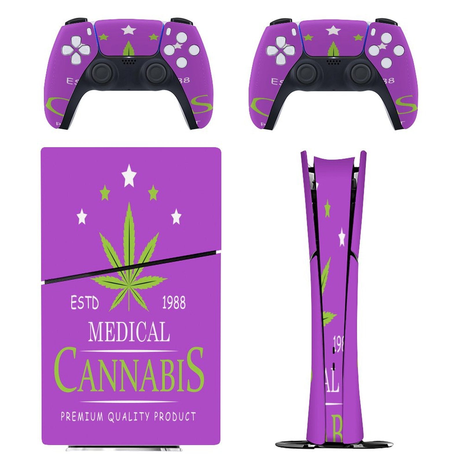 Jamaica Cannabis PS5/PS5 Slim Digital Disc Skin Sticker For Console And ...