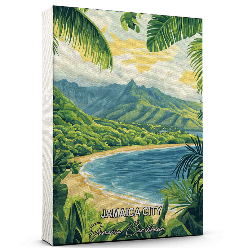 Jamaica City Travel Global Destination Canvas – Jamaica Caribbean ...