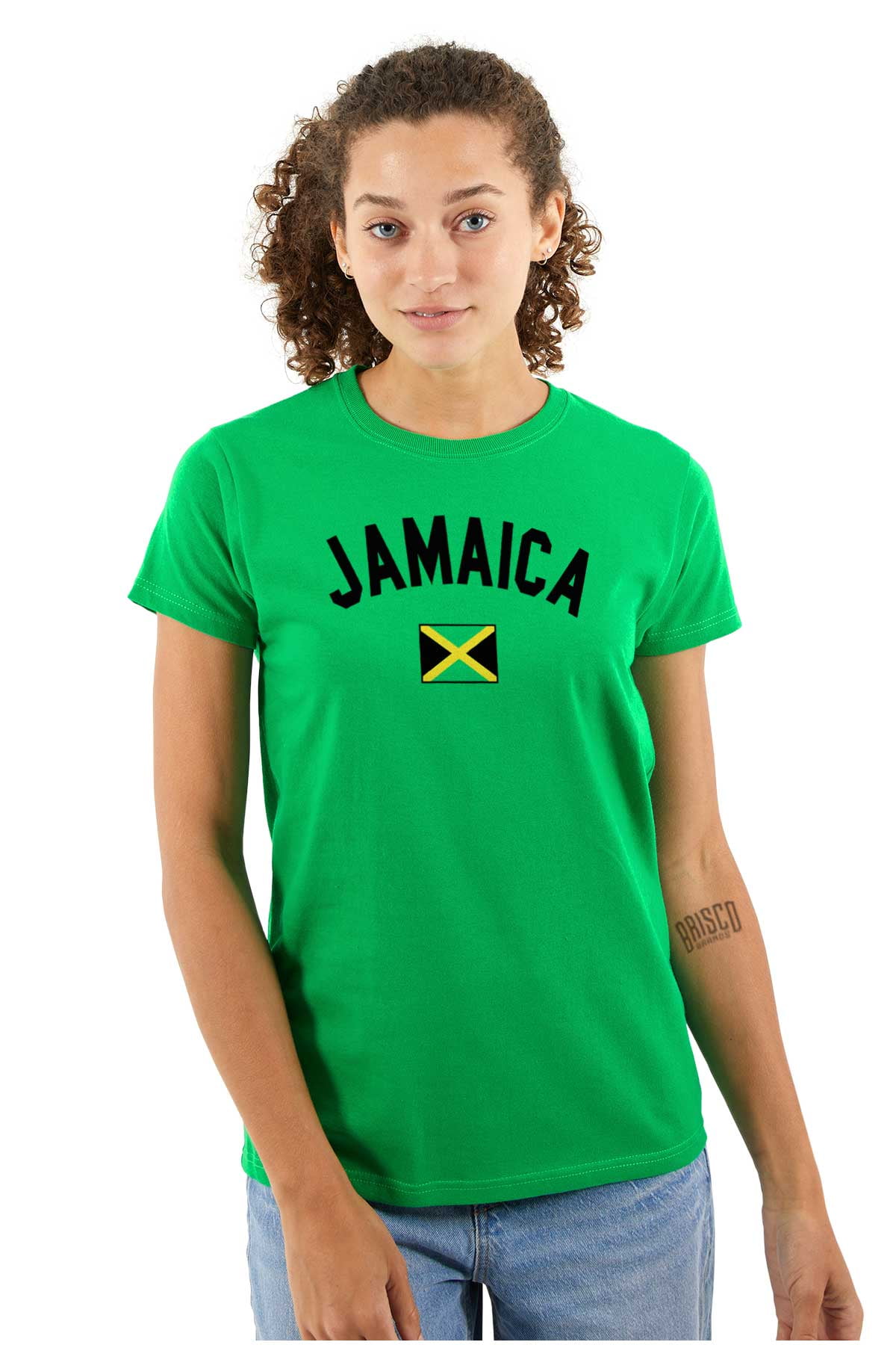 Jamaica Country Flag Soccer Fan Pride Women's Plus Size Shirt Brisco ...