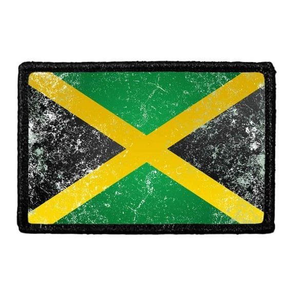 Jamaica Flag - Color - Distressed - Removable Patch - Walmart.com