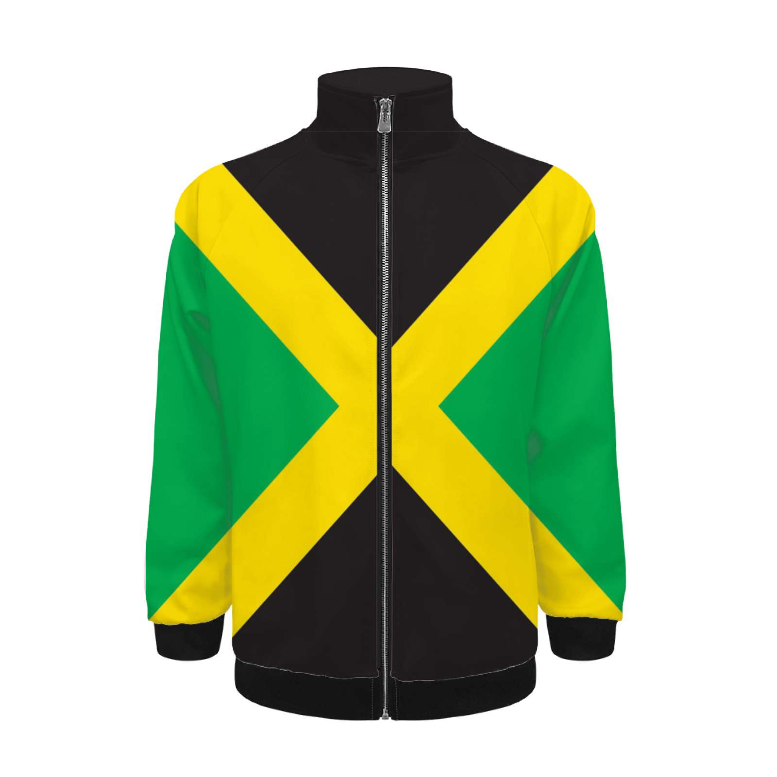 Jamaica Flag Jacket Men's Street Cool Long Sleeves Coat Personality ...