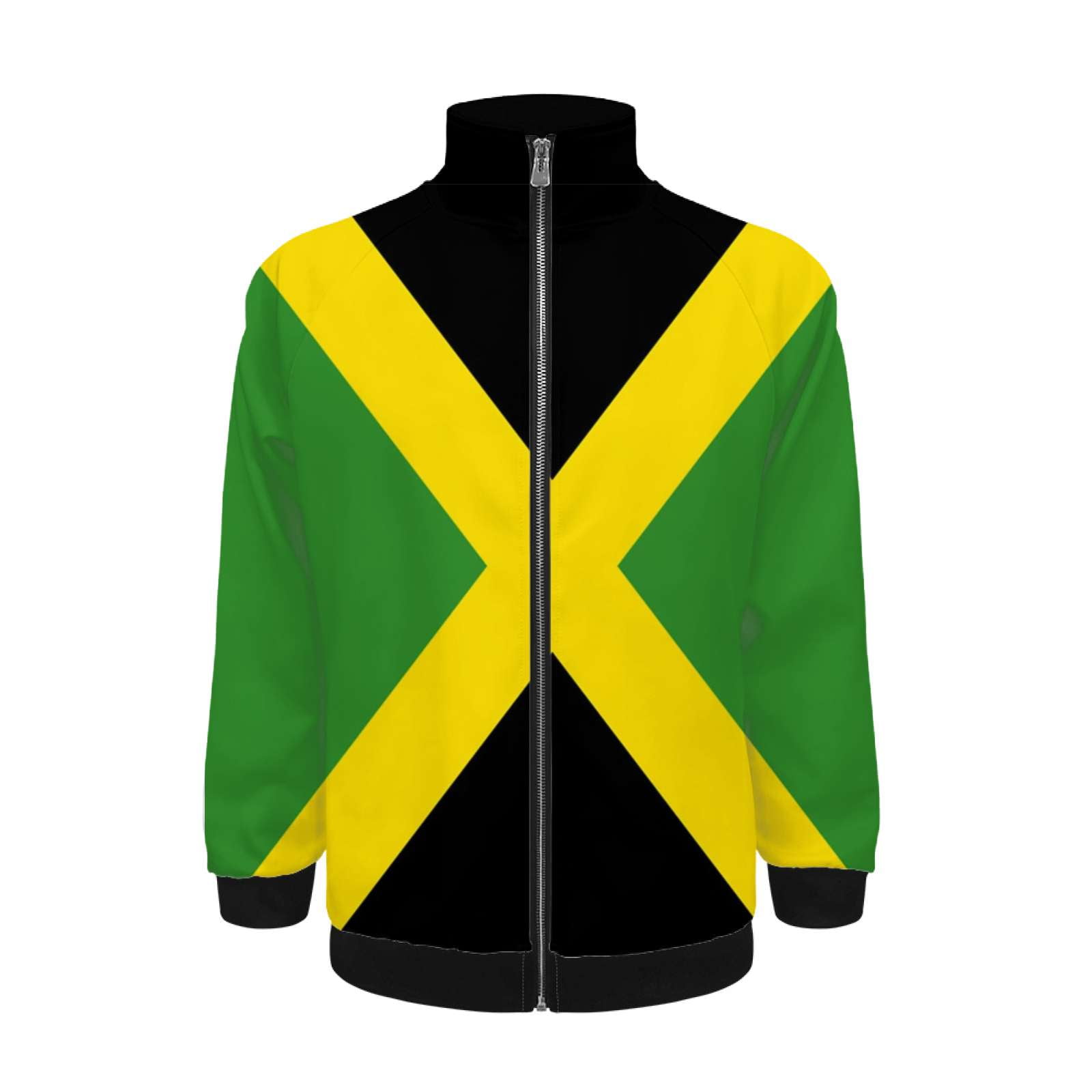 Jamaica Flag Jacket Men's Street Cool Long Sleeves Coat Personality ...