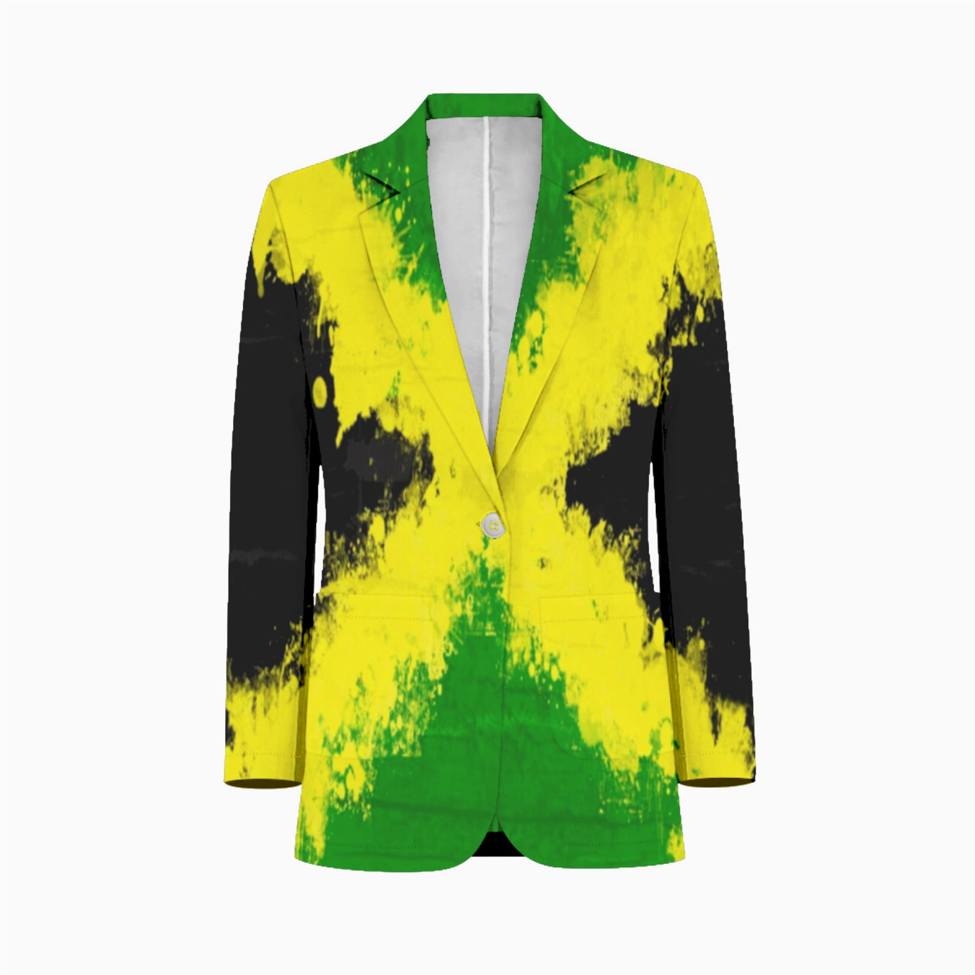 Jamaica Flag, Jamaican Flag Men's Suit Blazer Casual Party Wear Slim ...