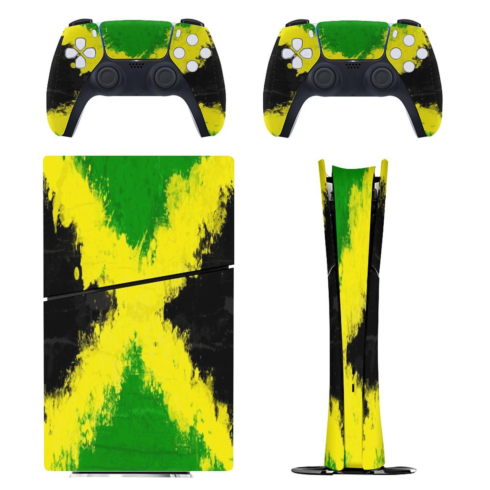 Jamaica Flag, Jamaican Flag PS5/PS5 Pro/PS5 Slim Digital Disc Skin ...