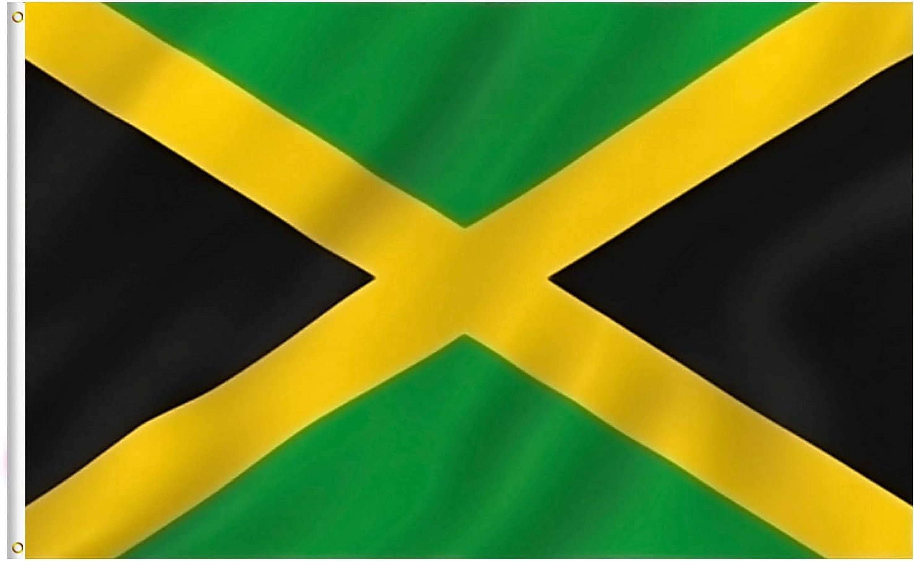 Jamaica Flag Jamaican National Flags Vivid Color Flags for Outdoor and ...