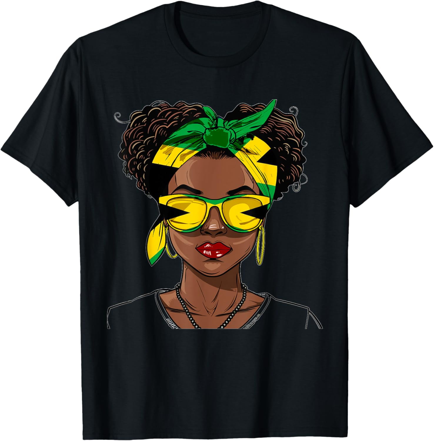 Jamaica Flag Outfit for Woman Uniform Souvenirs Jamaican T-Shirt ...