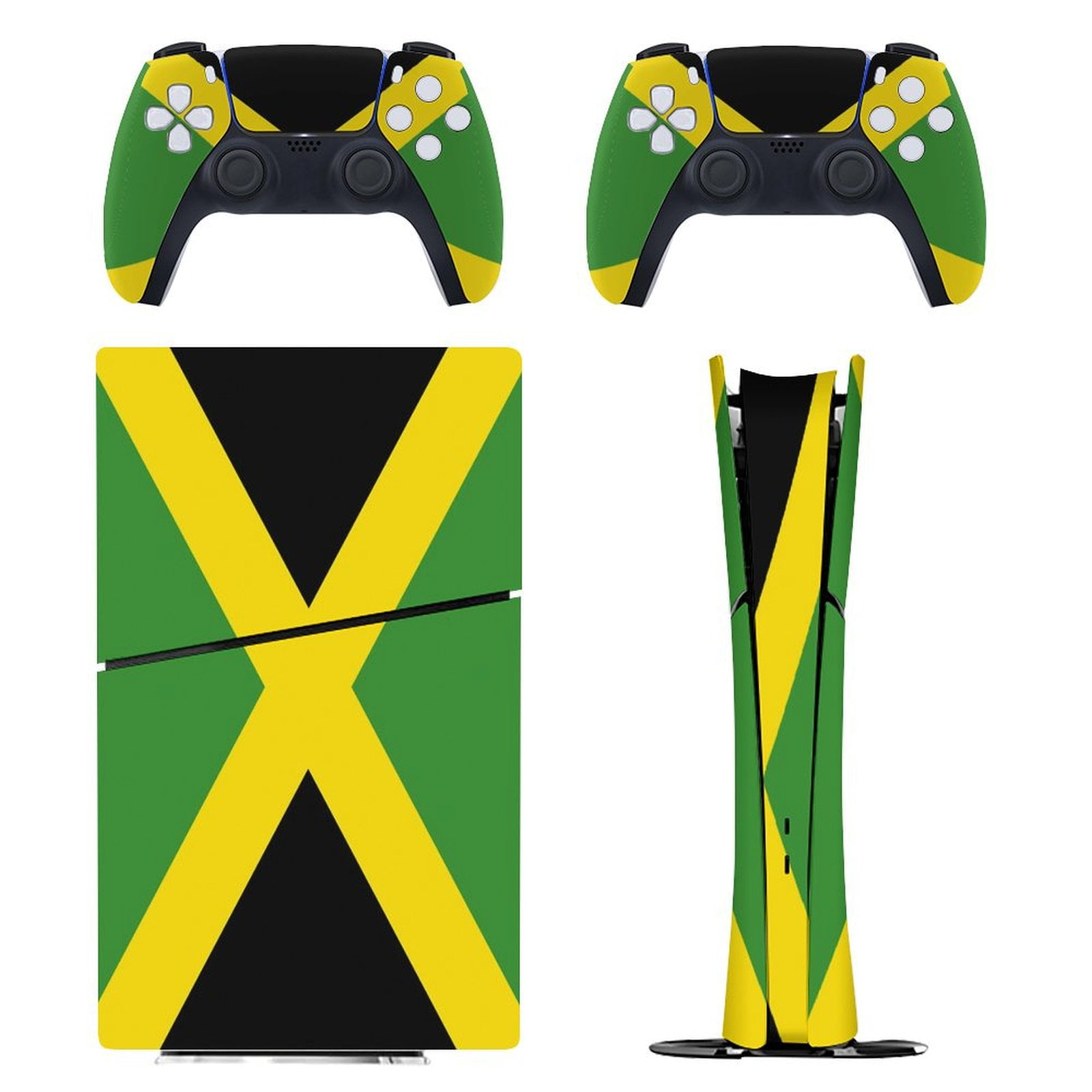 Jamaica Flag PS5/PS5 Slim Digital Disc Skin Sticker For Console And ...
