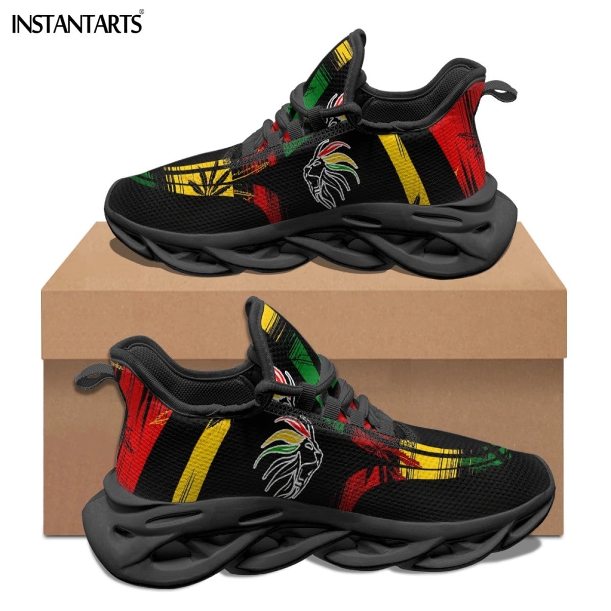 Jamaica Flag Print Female Flat Shoes Comfortable Sneakers for Women ...