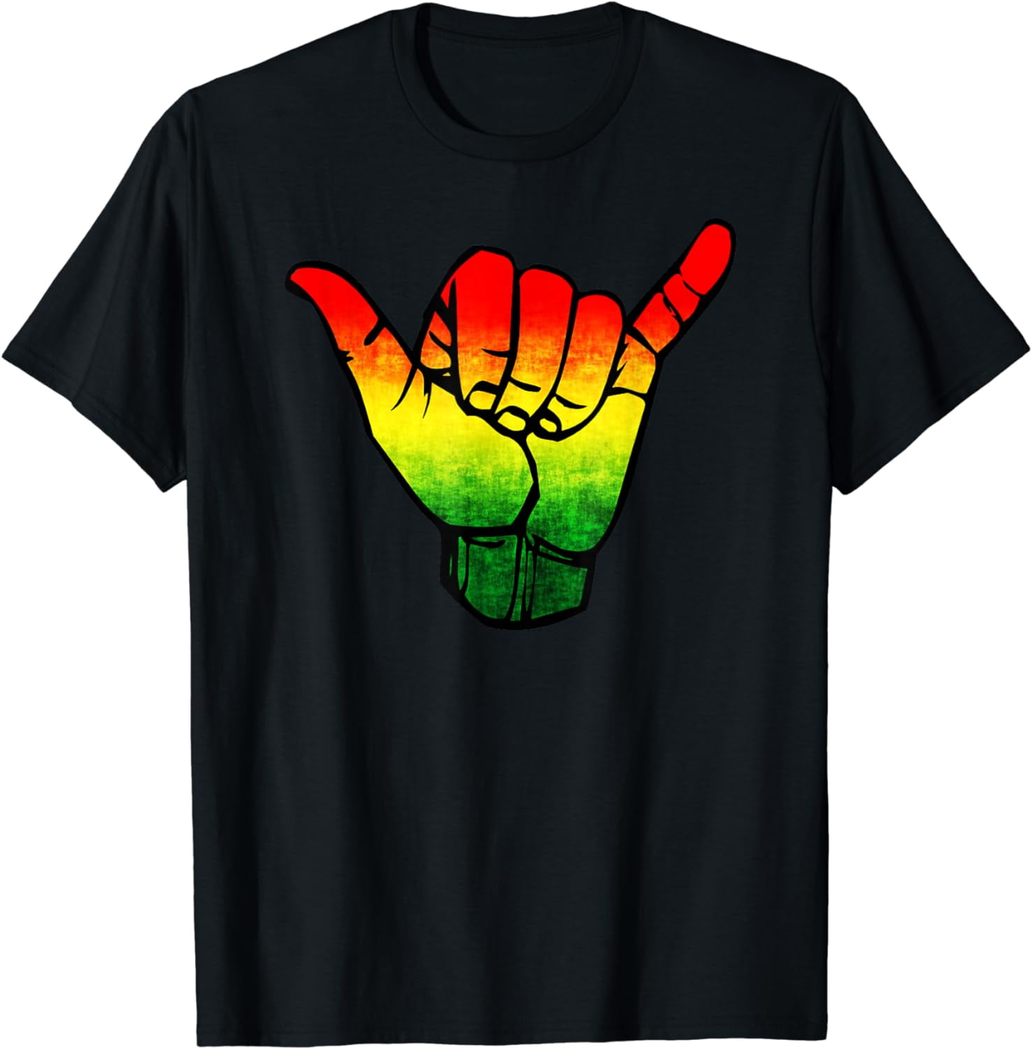 Jamaica Flag Rasta Hawaii Shaka Sign Shirt Art-Retro Shaka T-Shirt ...