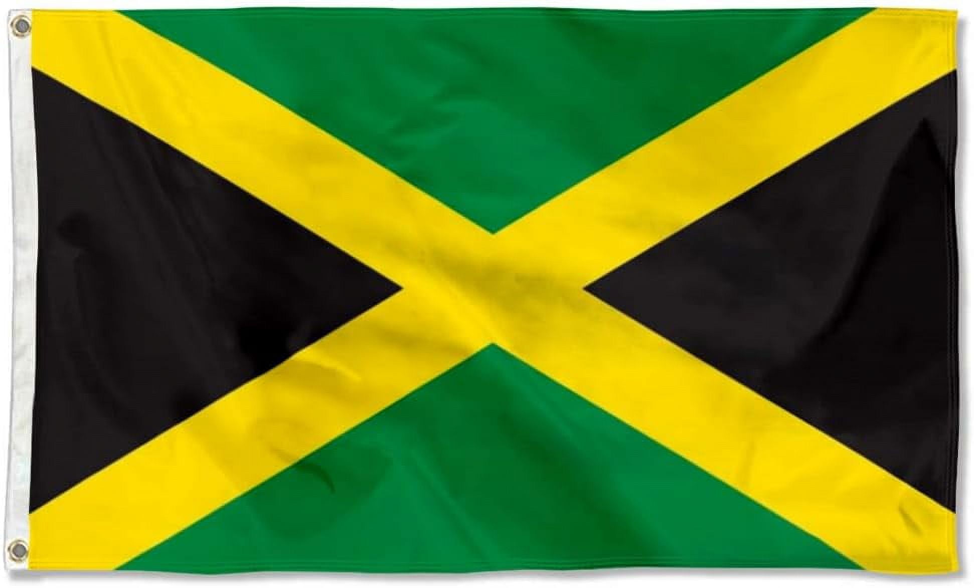 Jamaica Flag - UV Fade Resistant Double Sided Printed and Polyester ...