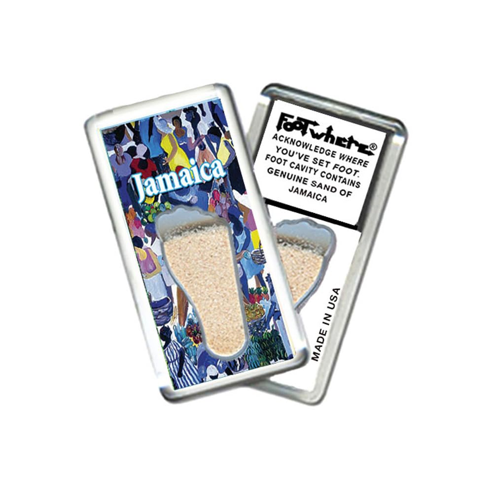 Jamaica FootWhere® Magnet (JM204 - to Market). Authentic Destination ...