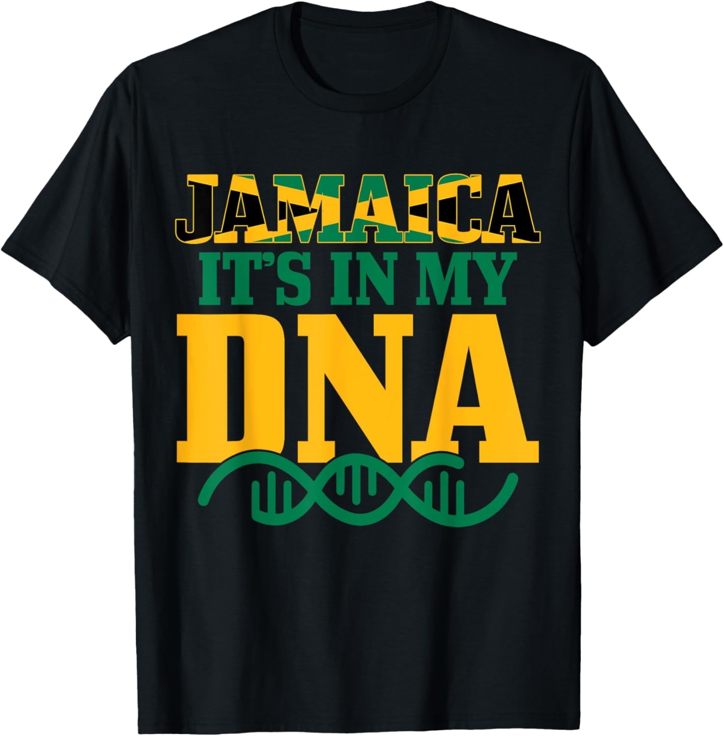 Jamaica Its in My DNA Jamaican Heritage Pride Tshirt with DNA Design ...