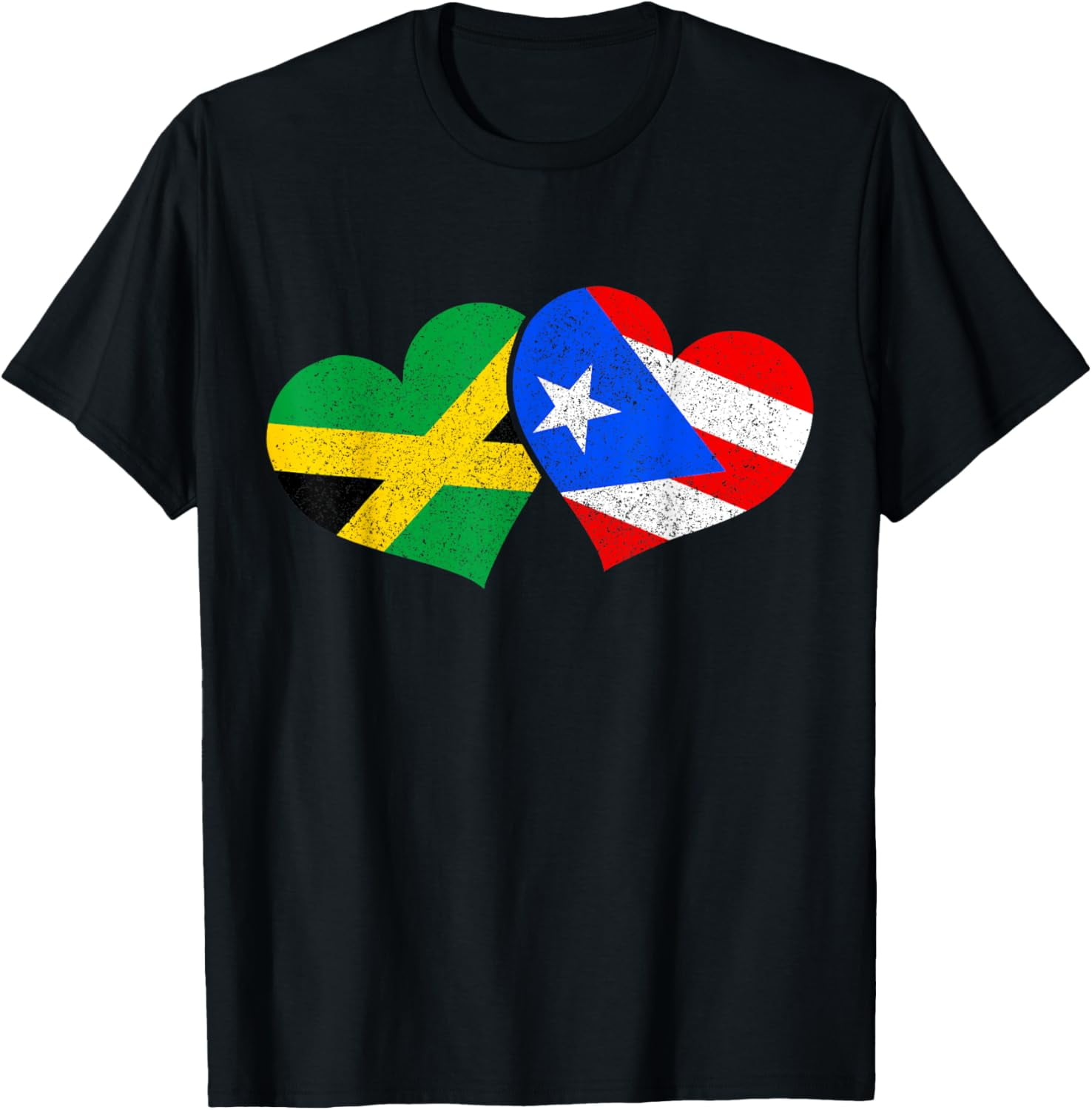 Jamaica & Puerto Rico Puerto Rican Flag Jamaican T-Shirt - Walmart.com