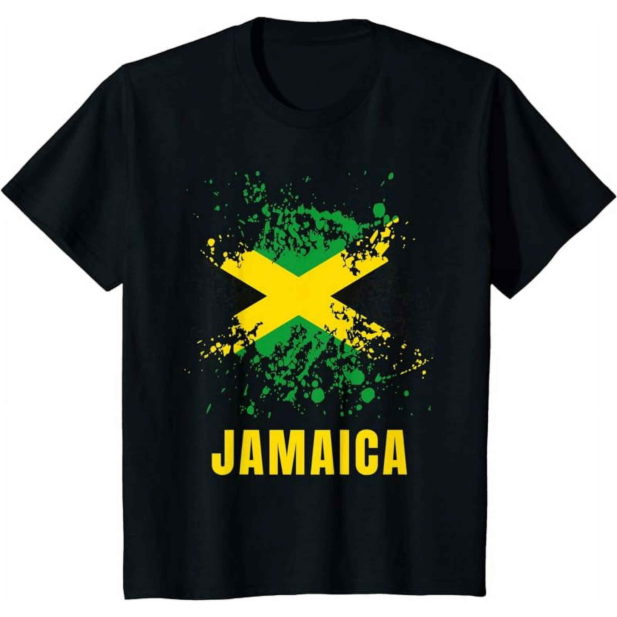 Jamaica Retro Vintage Watercolors Sport Jamaican Flag T-Shirt - Walmart.com