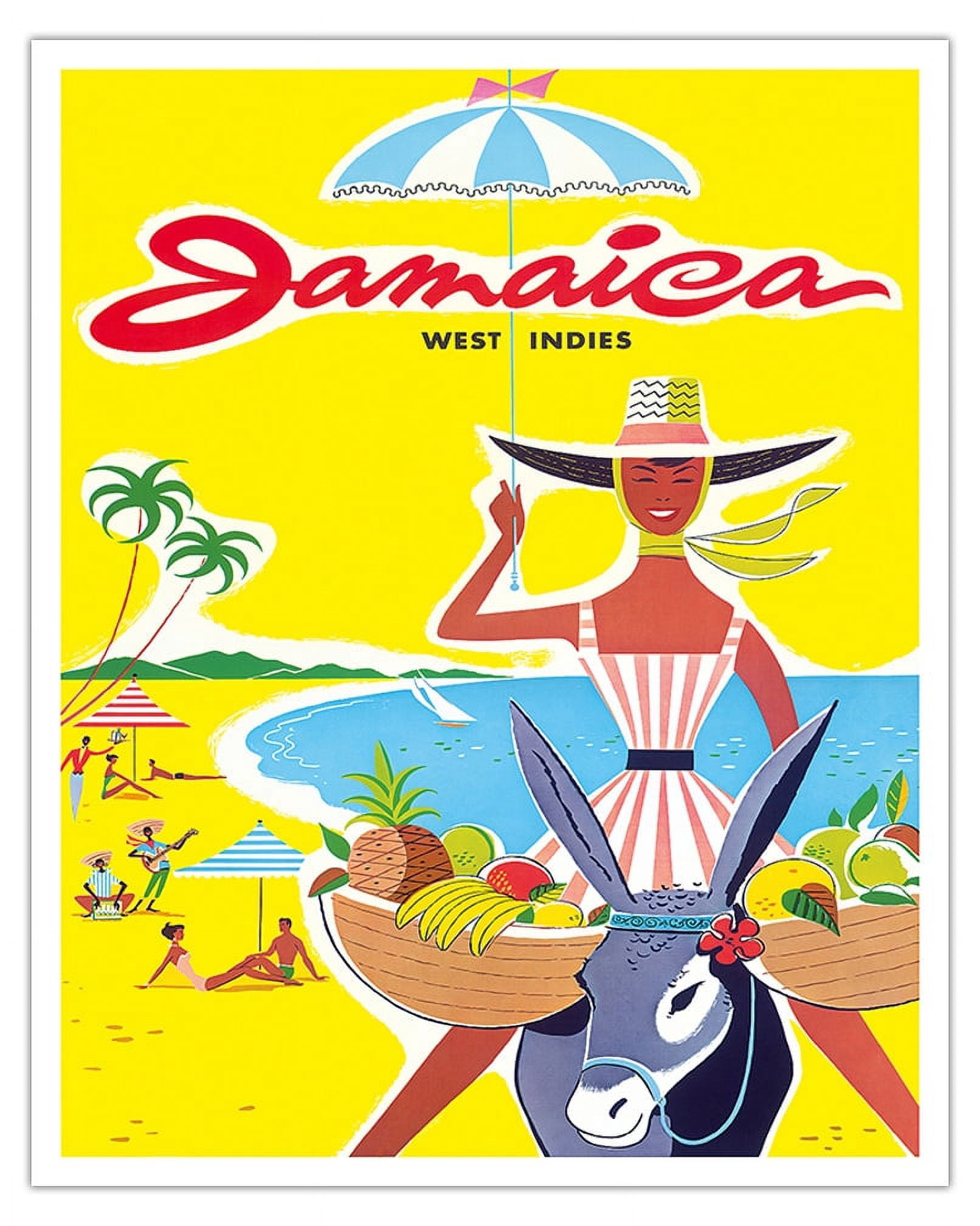 Jamaica - West Indies - Caribbean - Jamaican Beach Fruit Vendor on ...