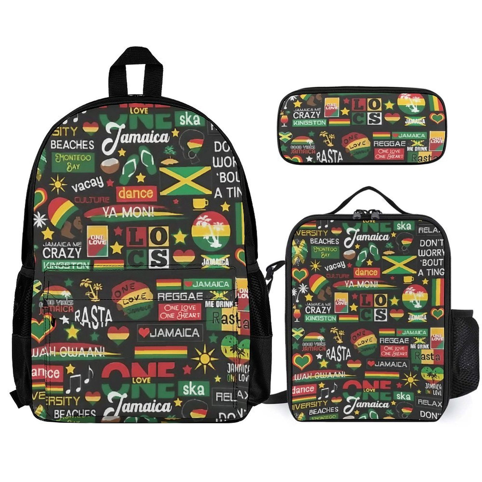 Jamaica's One Love Cultural Model Backpack Set Lightweight Backpack ...
