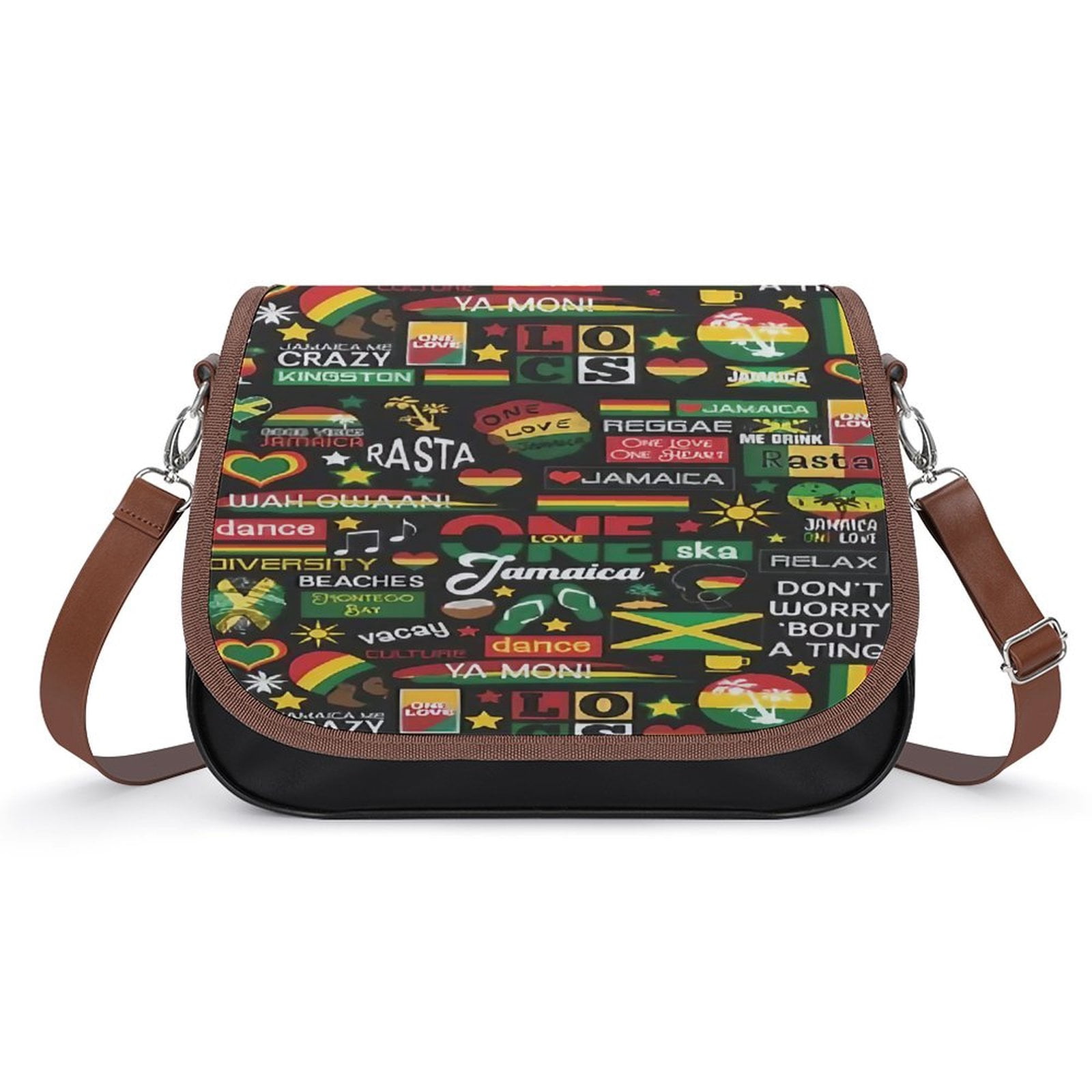 Jamaica's One Love Cultural Model Pu Leather Shoulder Bag Essential For ...