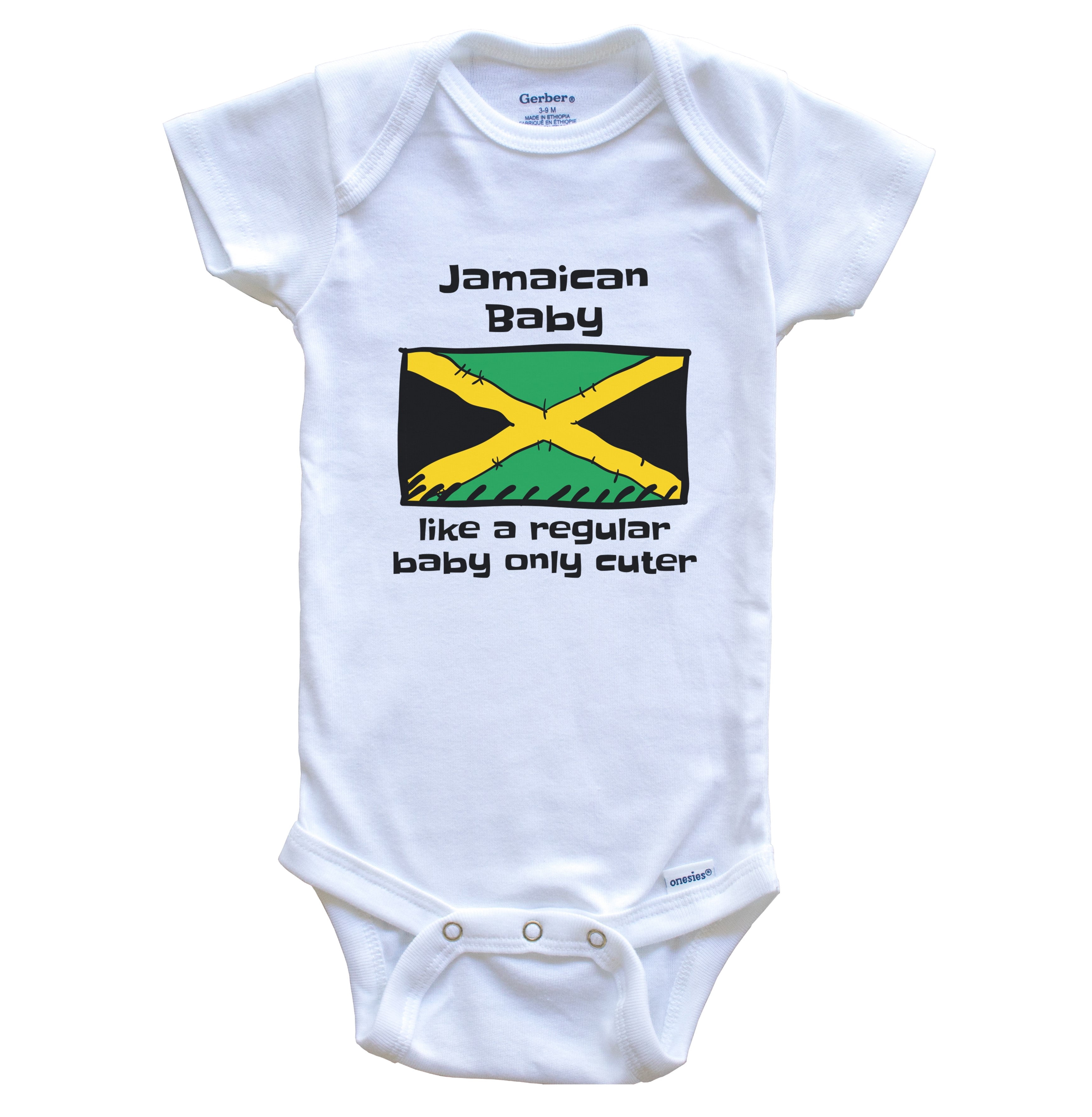 Jamaican Baby Like a Regular Baby Only Cuter Funny Jamaica Flag Baby ...