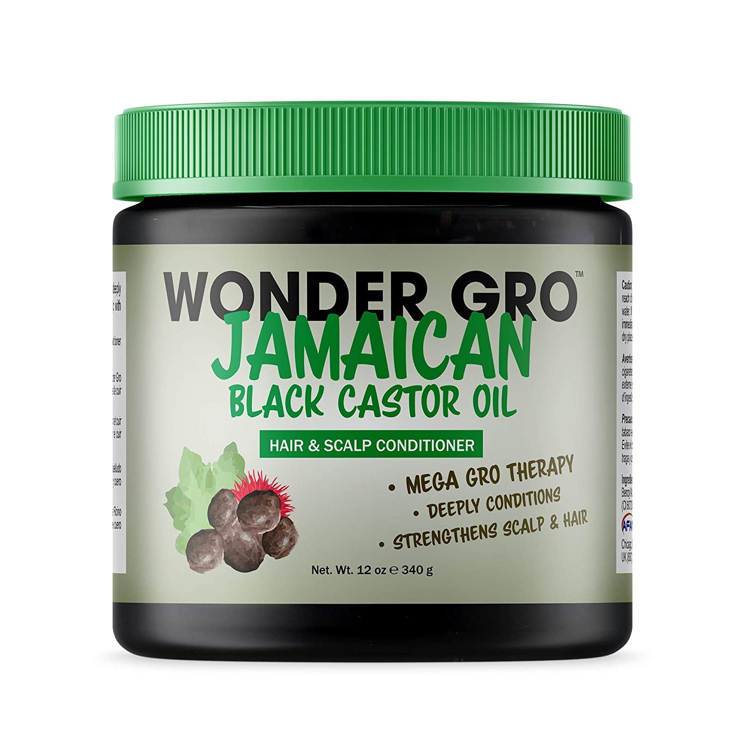 Jamaican Black Castor Oil Hair Grease Styling Conditioner, 12 fl oz ...