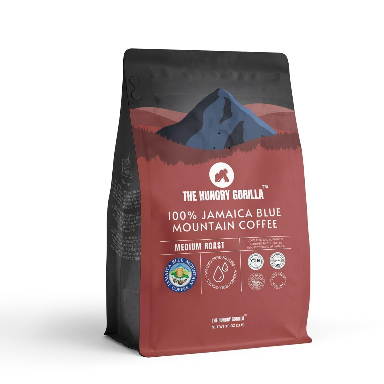 Jamaican Blue Mountain Coffee 100% – 1 lb Whole Coffee Beans Fresh ...
