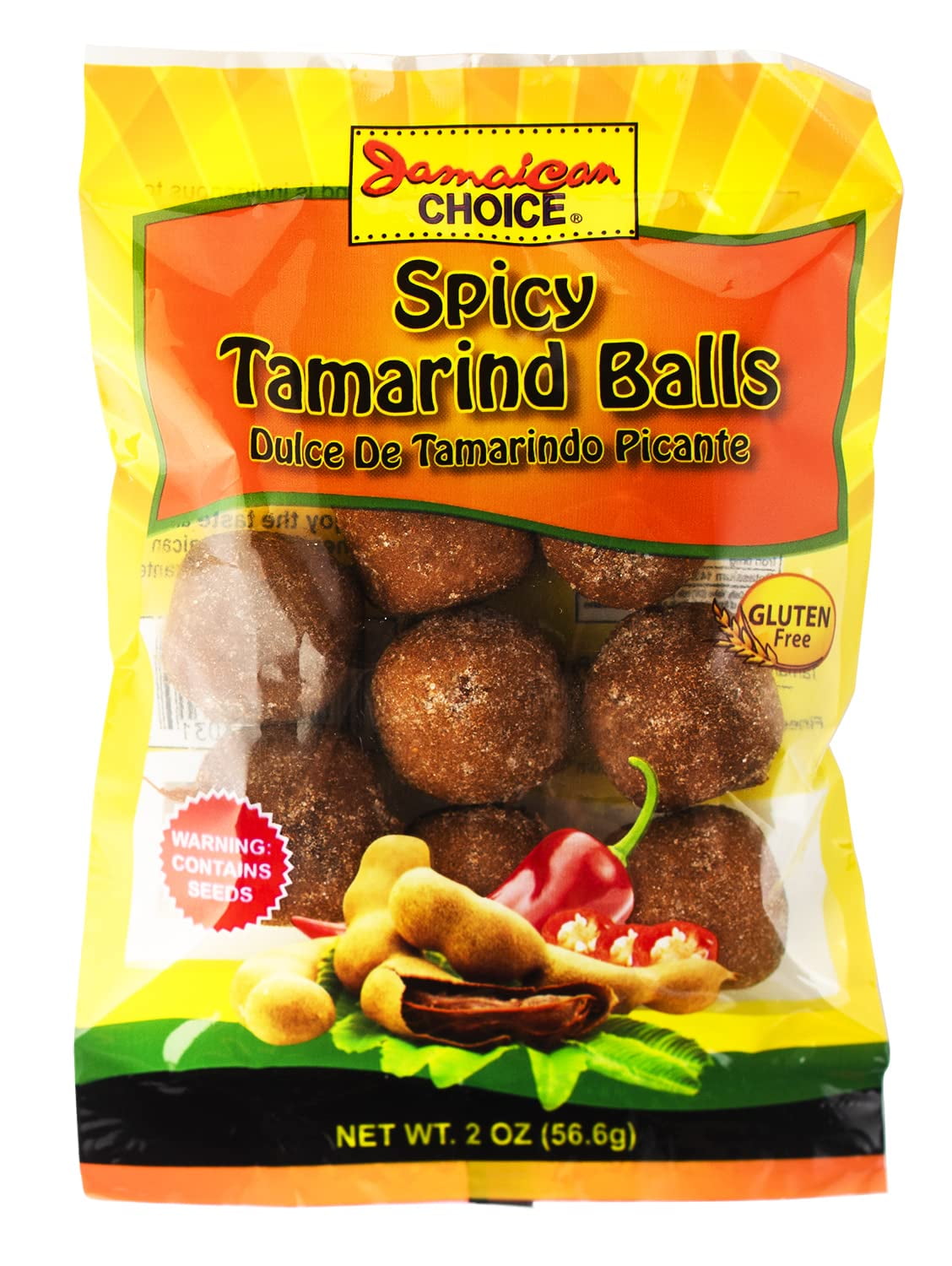 Jamaican Choice Spicy Tamarind SSF20 Balls, Sweet And Sour, Caramelo De ...