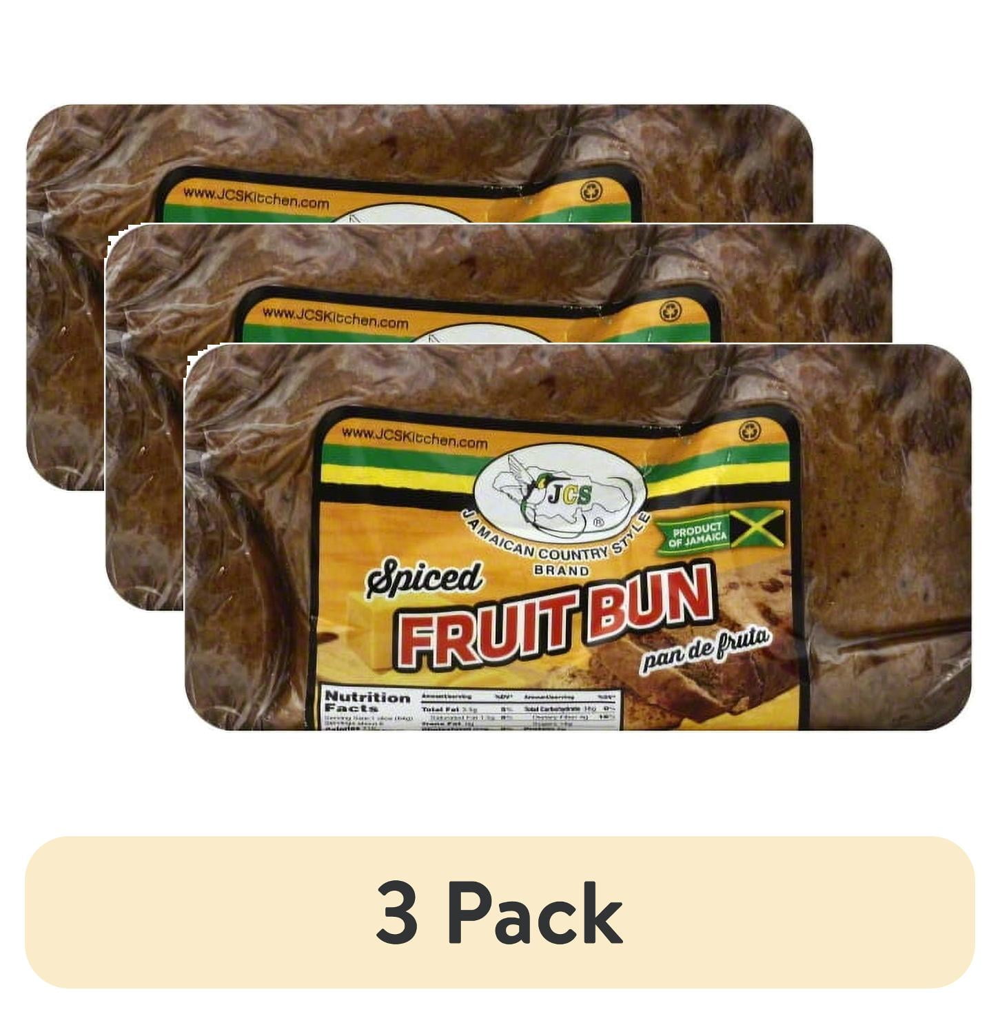 (3 pack) Jamaican Country Style Spiced Fruit Buns - Walmart.com