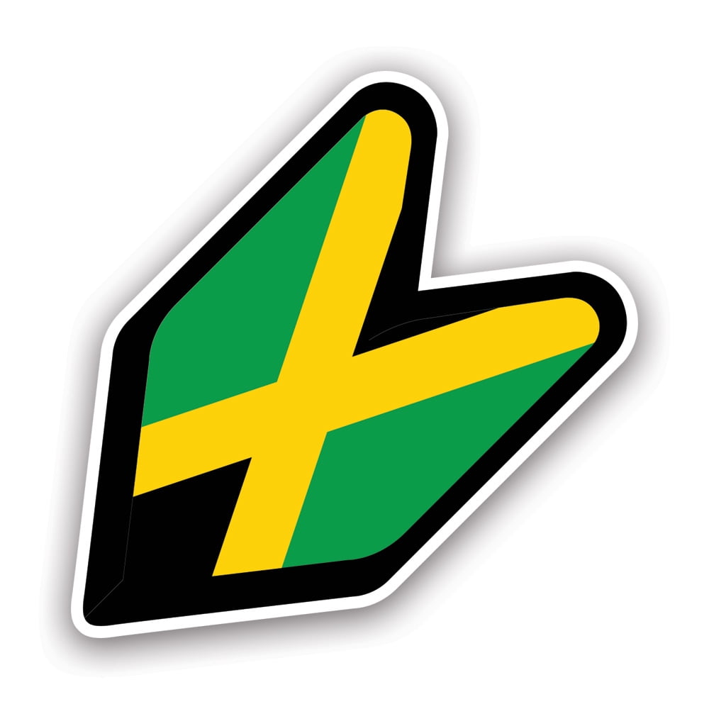 Jamaican Driver Badge Sticker Decal - Self Adhesive Vinyl ...