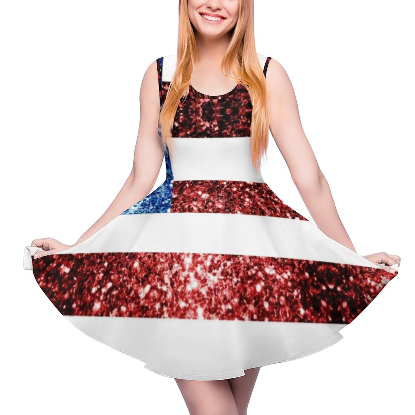 Jamaican Flag Dress High Waist Green Yellow Casual Dresses Summer Woman ...