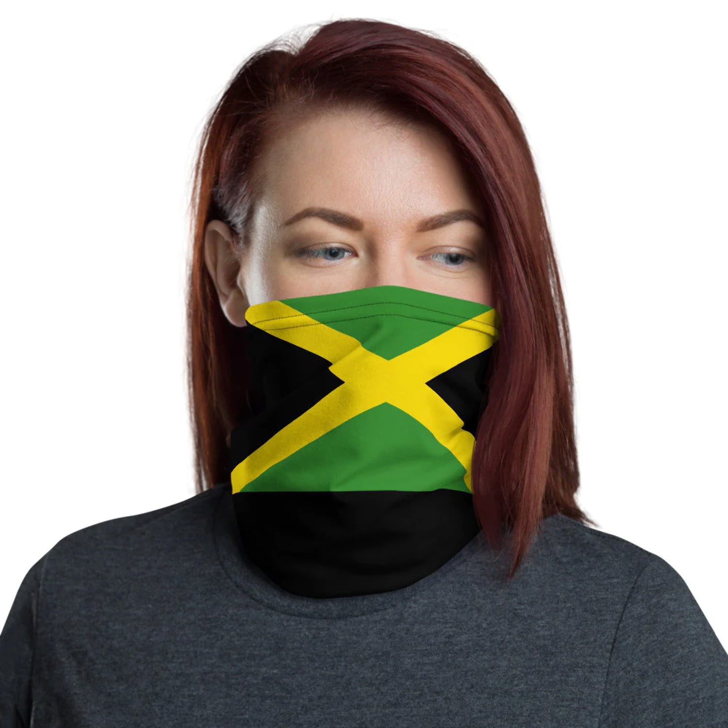 Jamaican Flag Facemask/Neck Gaiter - Walmart.com