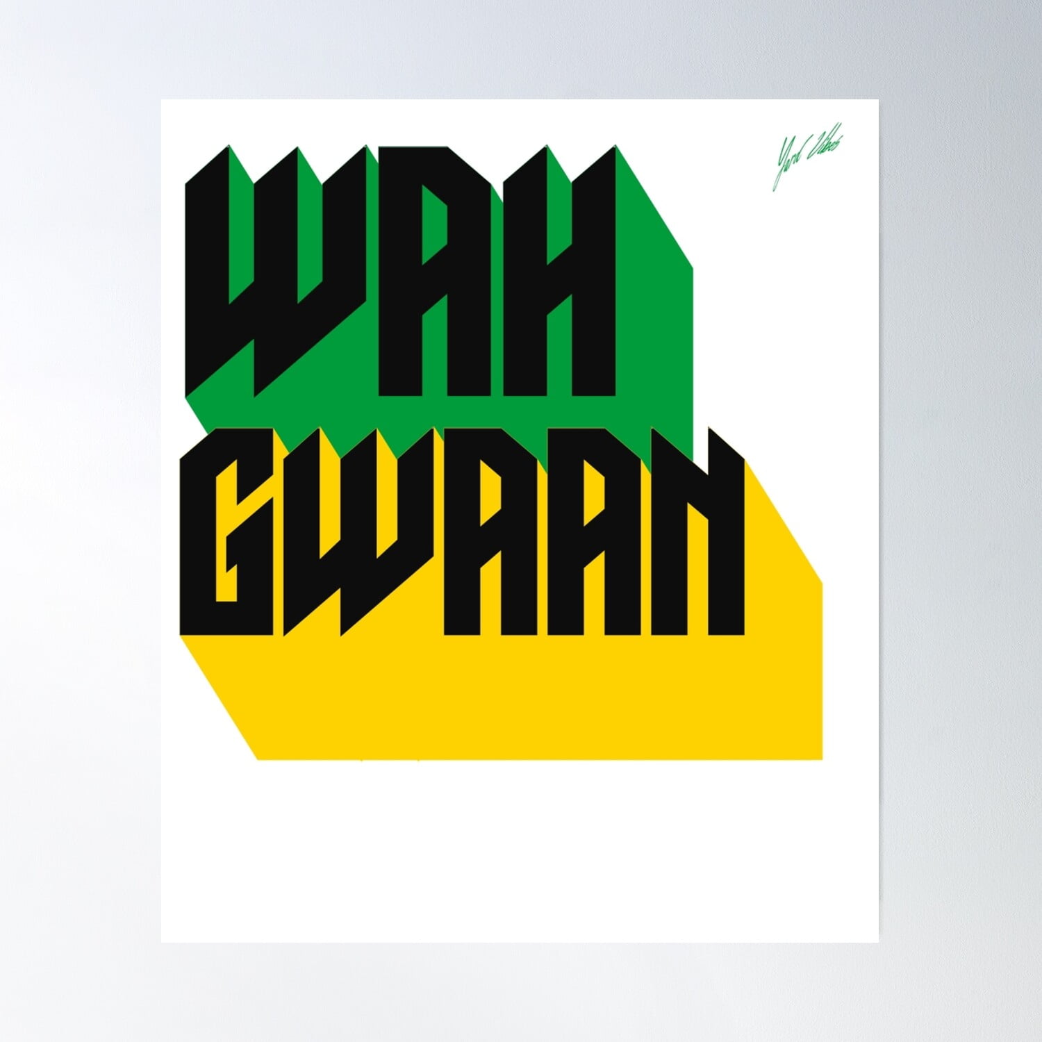 Jamaican Greeting "Wah Gwaan?" Caribbean Funny Quote Design, Jamaican Proverbs, Bold Jamaican ...