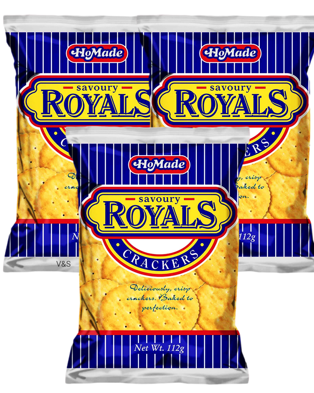 Jamaican HoMade Savoury Royals Original Crackers, 112 g, Pack of 3 ...