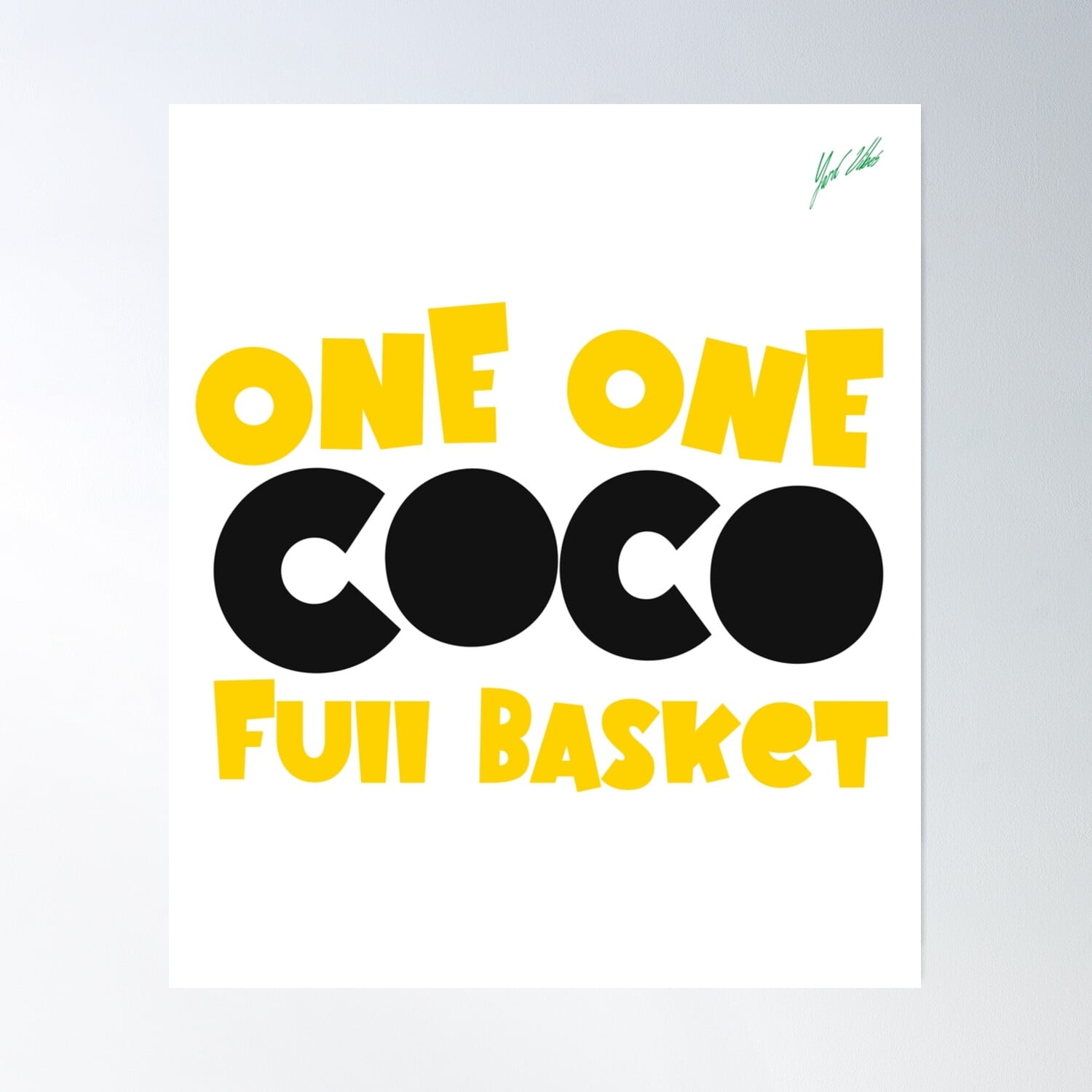 Jamaican Inspirational Quote Design, "One One Coco Full Basket ...