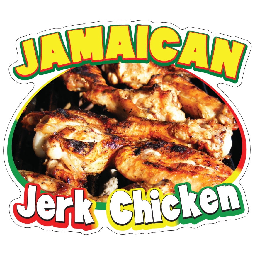 Jamaican Jerk Chicken 16" Decal Concession Stand Food Truck Sticker ...