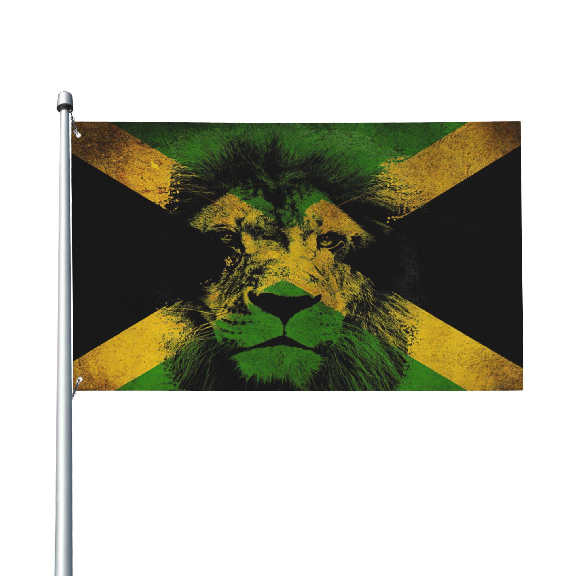 Jamaican Lion Flag Outdoor Decorative Flag Garden Flag Landscape Party ...