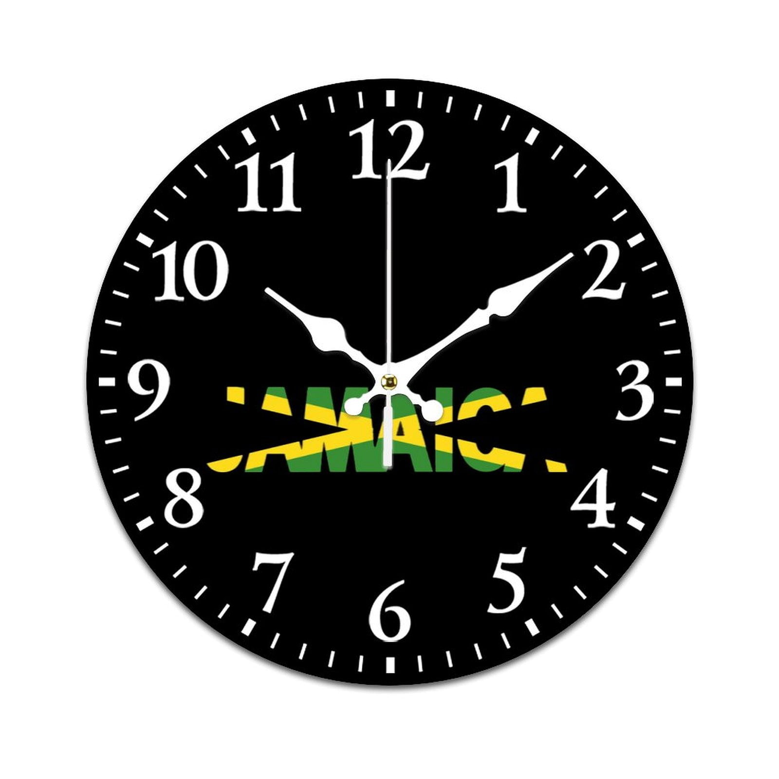 Jamaican Logo Gaming Anti Wall Clock Modern Design Clocks Wall Hanging ...