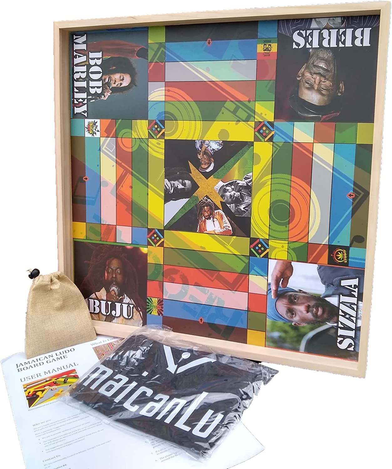 Jamaican Ludo Reggae Legends Edition v2.0 | 24in x 24in Board Game ...