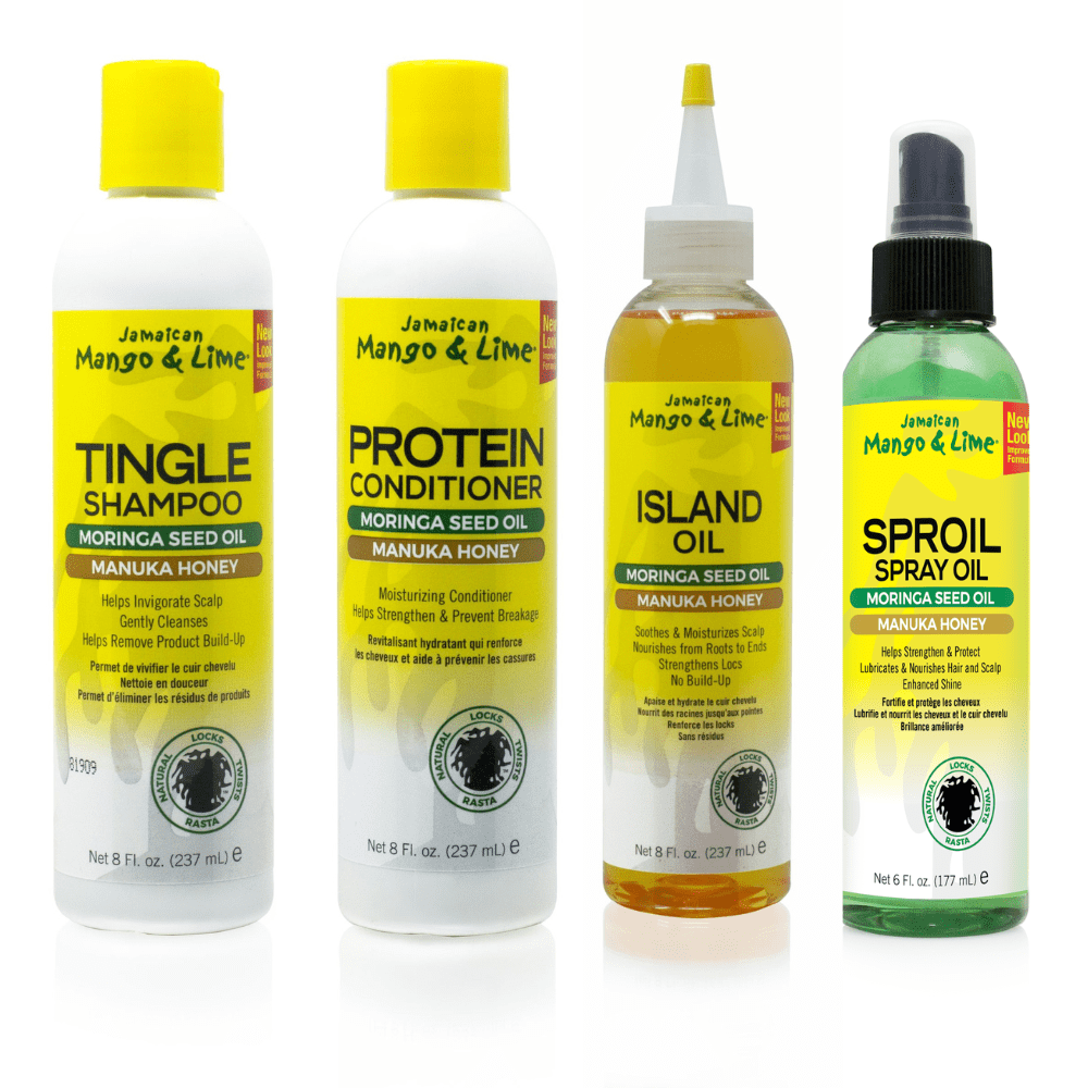 Jamaican Mango & Lime Shampoo, Conditioner, Island Oil, Sproil Spray ...