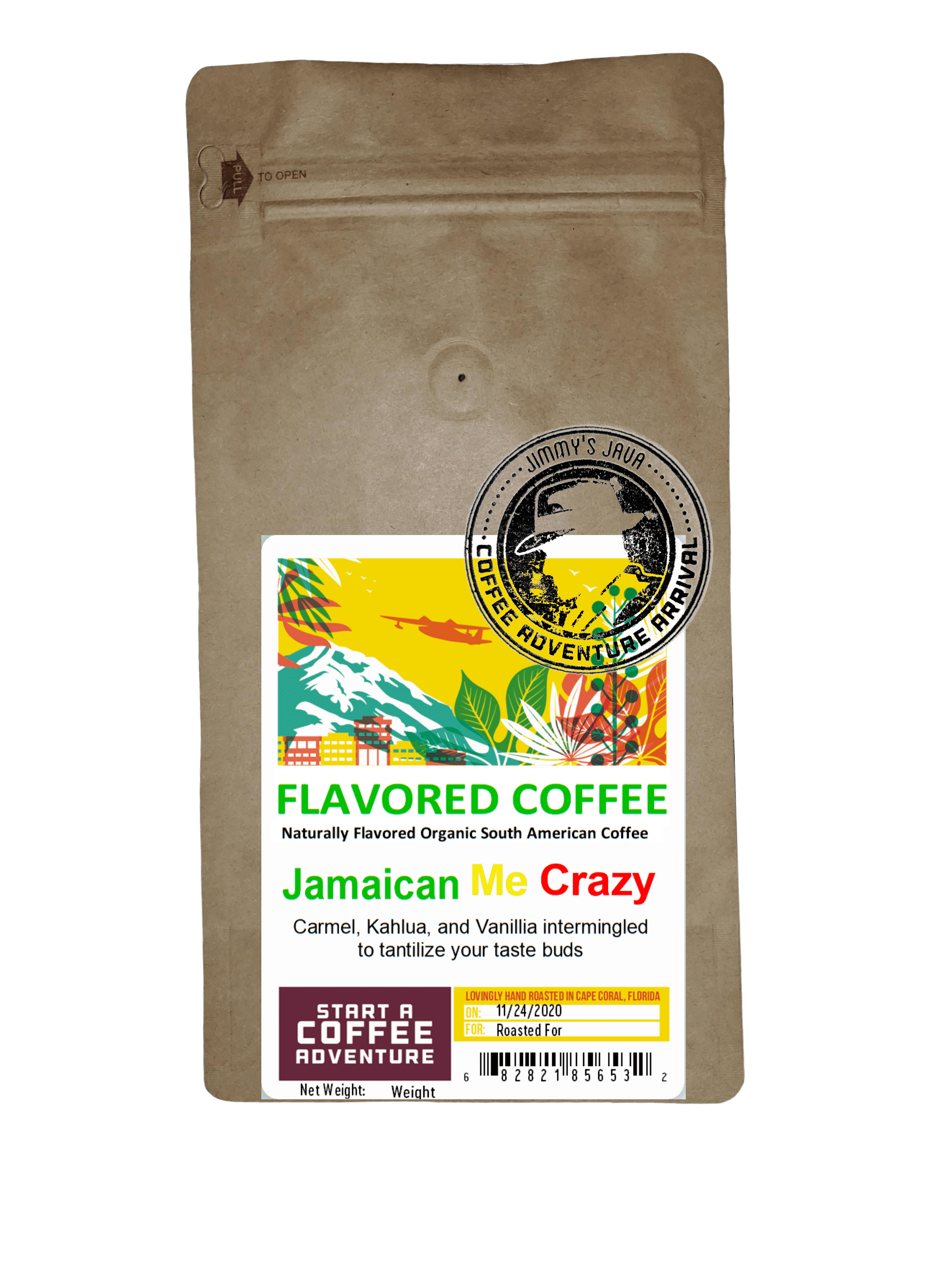 Jamaican Me Crazy Flavored Natural Coffee by Jimmy's Java Online ...