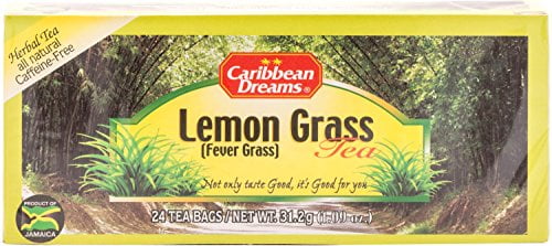 Caribbean Dreams Jamaican Lemongrass Herbal Tea 24 Count Herbal Detox ...