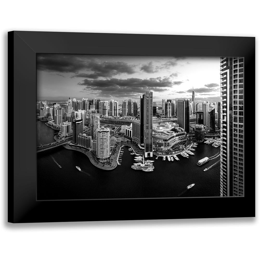Jamal, Khalid 24x18 Black Modern Framed Museum Art Print Titled - Dubai ...