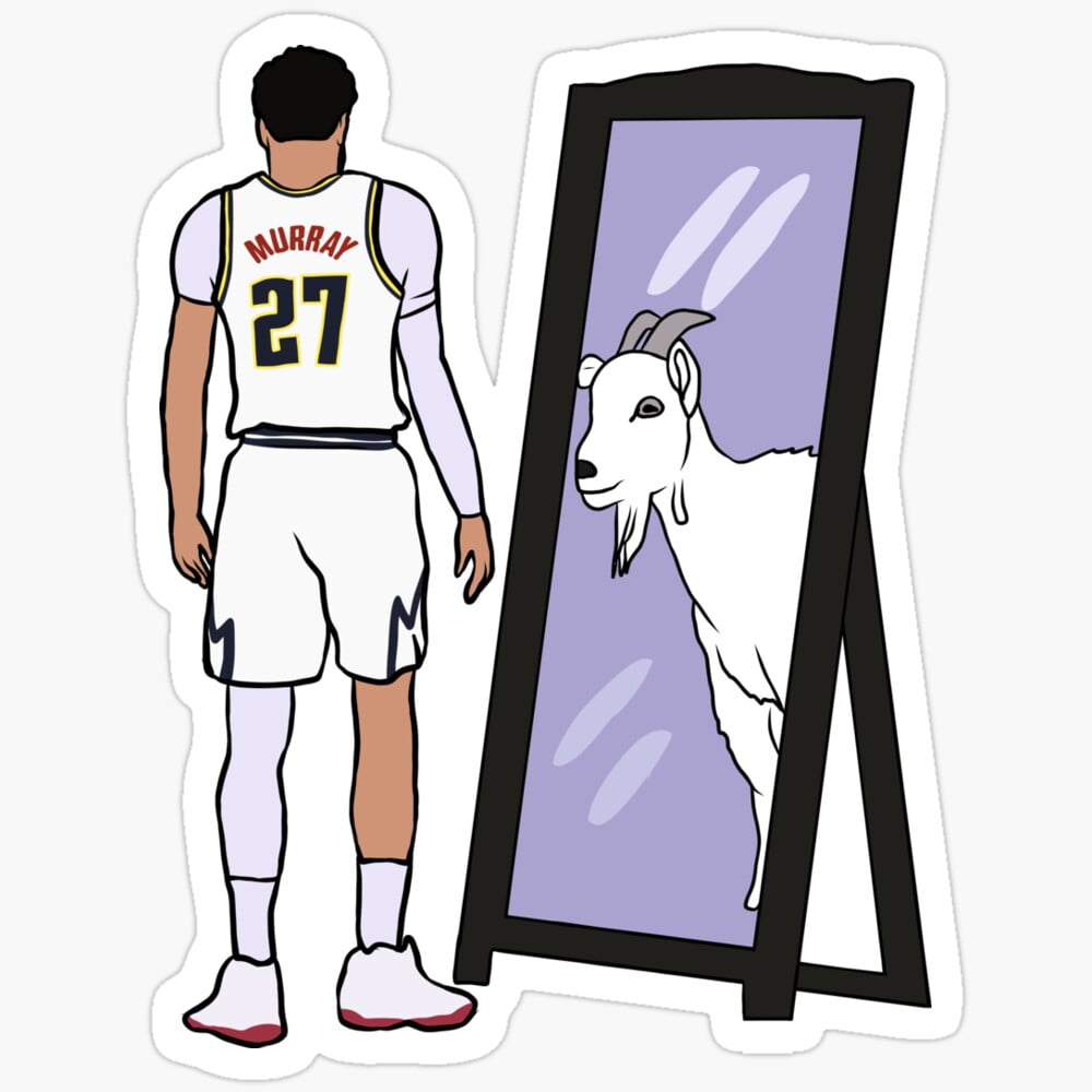 Jamal Murray Mirror Goat Sticker Phone Decal Water Bottle Stickers Car ...