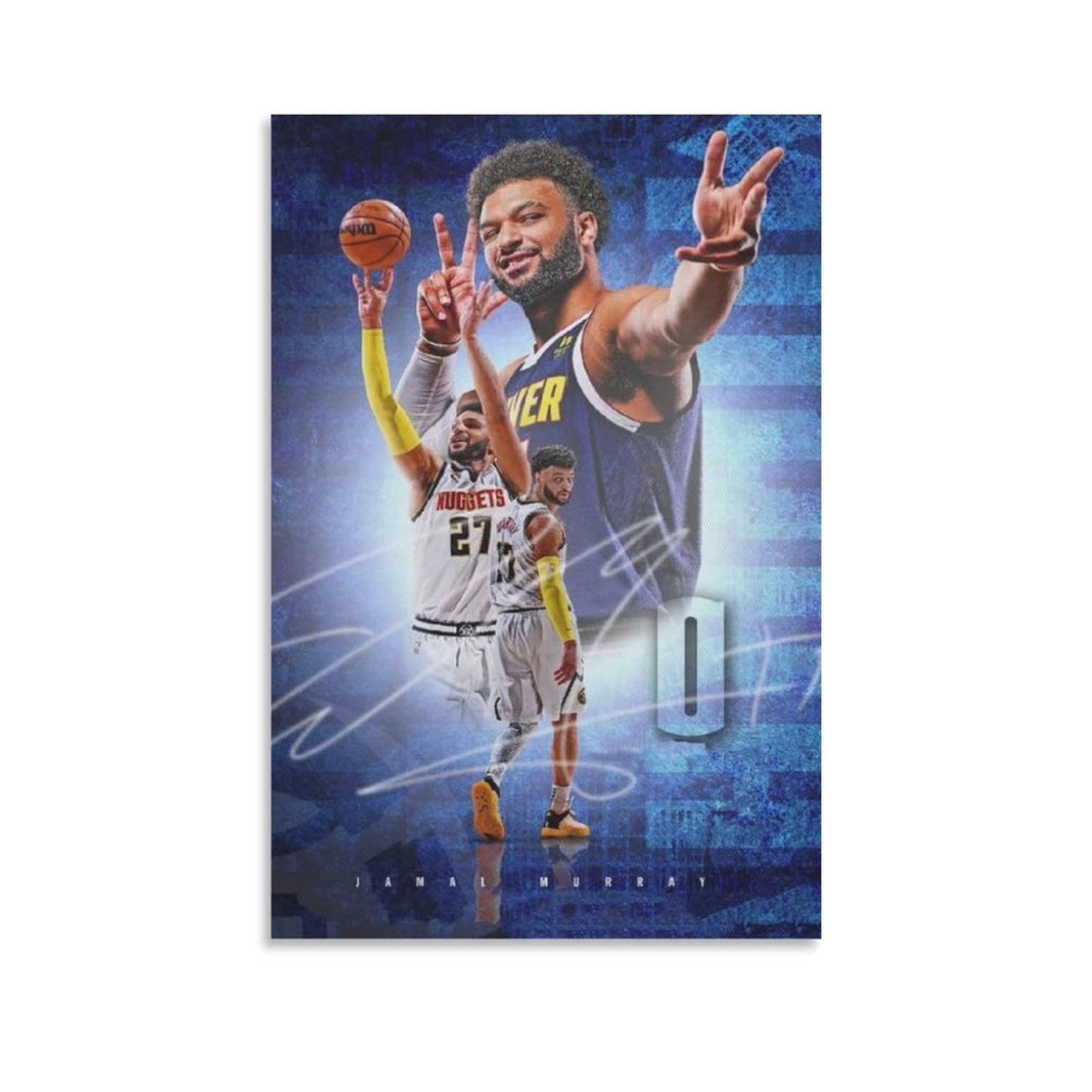 Jamal Murray Poster Basketball Decor Gifts Canvas Painting Poster Wall ...