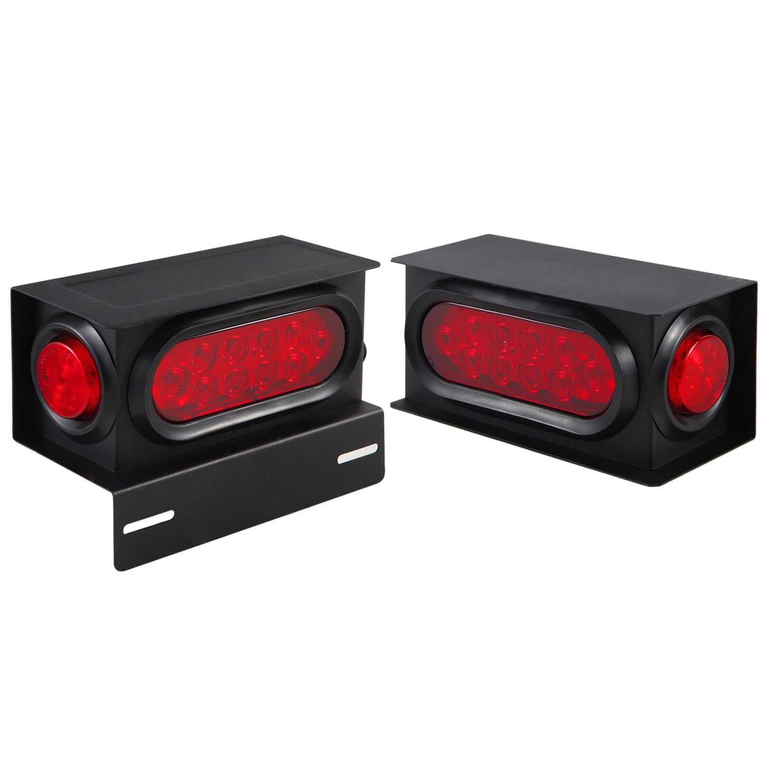 Jamarco 2Pcs Trailer Lights Welded Mount Steel Boxes Housing Kit W ...