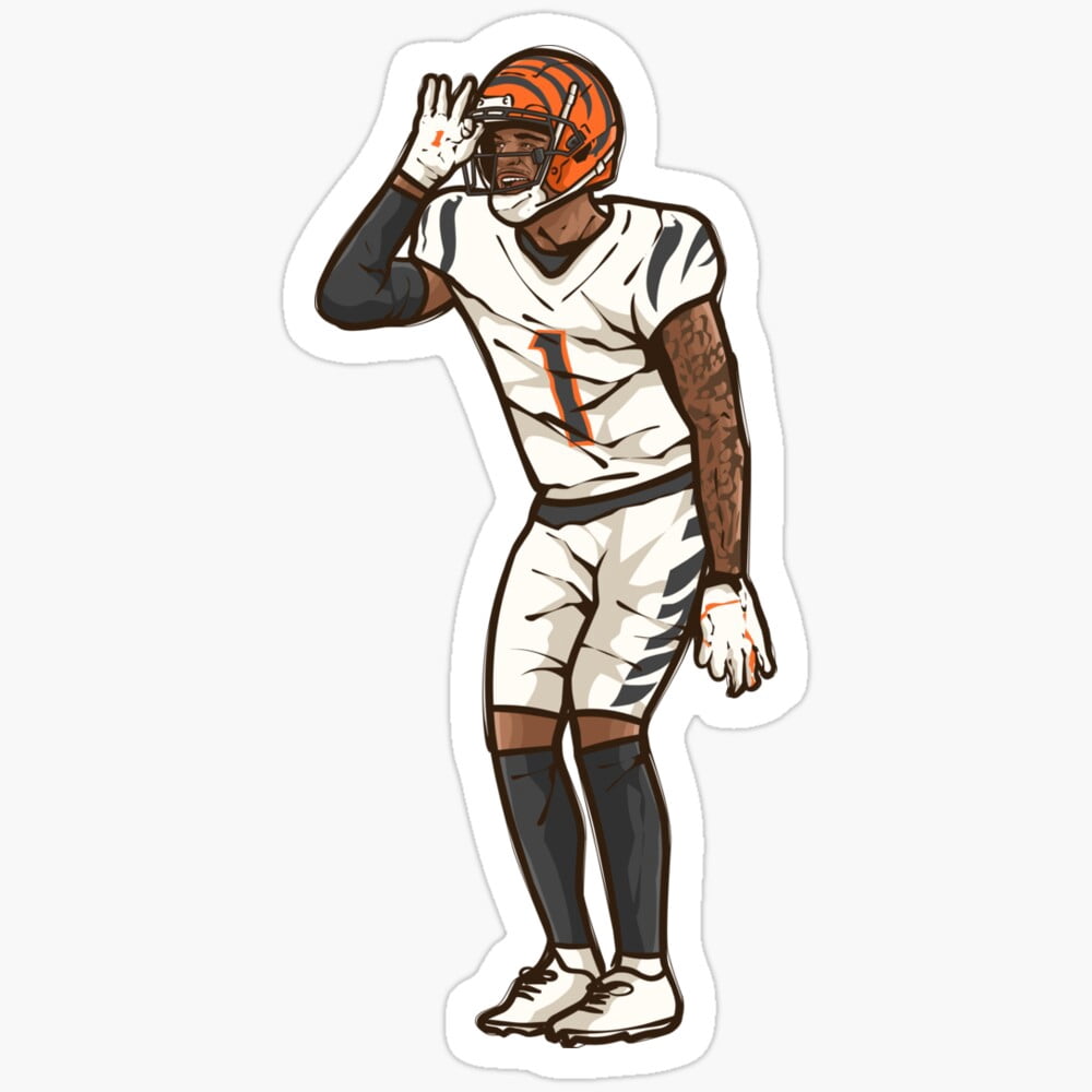 Jamarr Chase Griddy Sticker Phone Decal Water Bottle Stickers Car ...