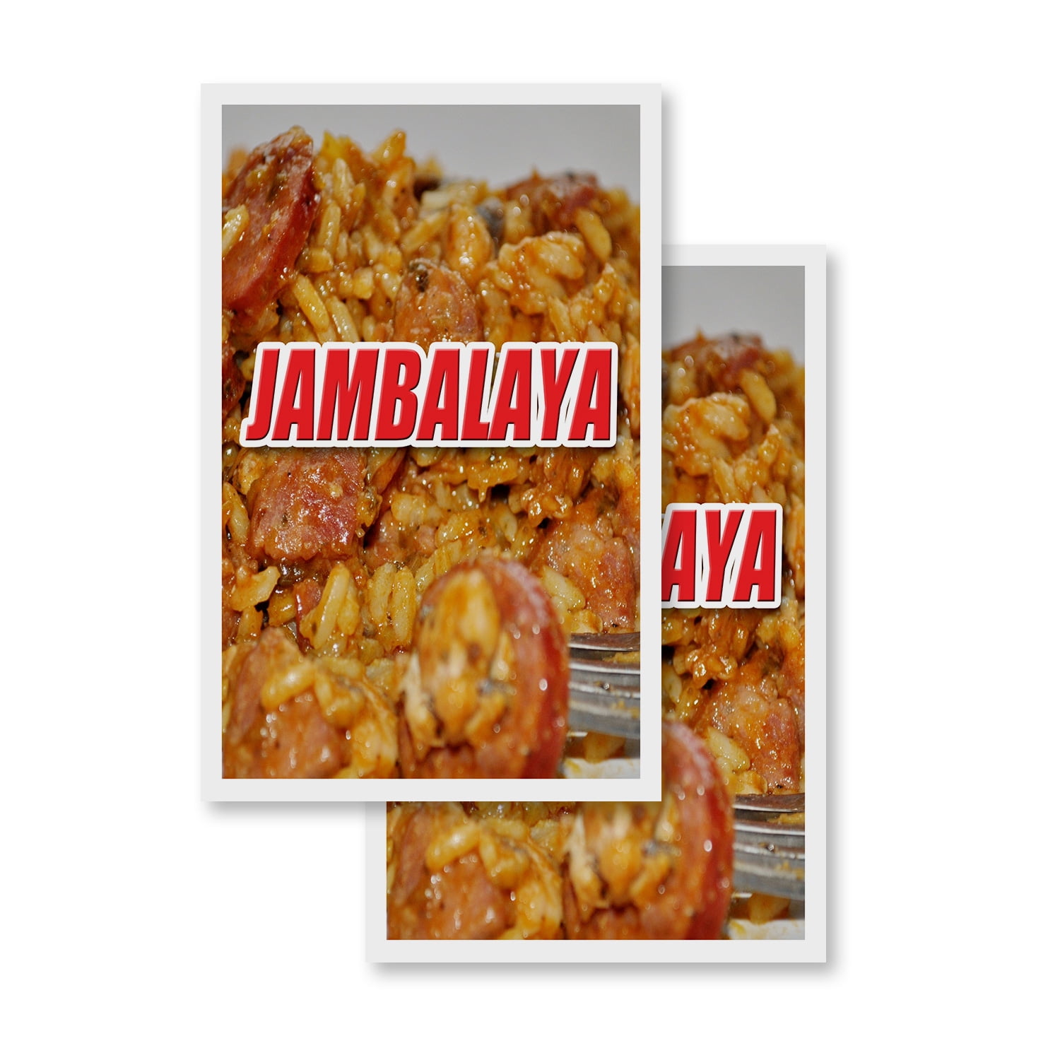 Jambalaya (2-PACK) 24" x 36" Vinyl Decals | Sign Insert Peel & Stick ...