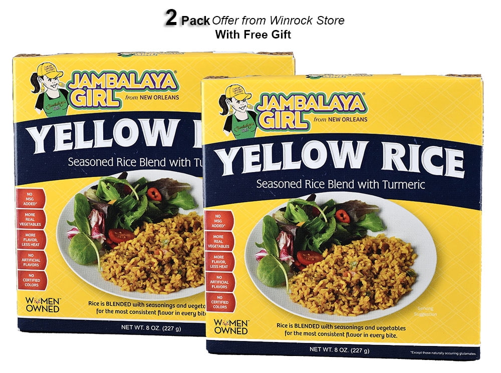 Jambalaya Girl Yellow Rice with Turmeric 8 oz. Packaged Meal, shelf ...