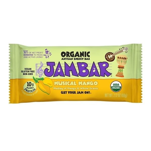 Jambar Organic Musical Mango MMF7 Energy Bar, 2.12 OZ - Walmart.com