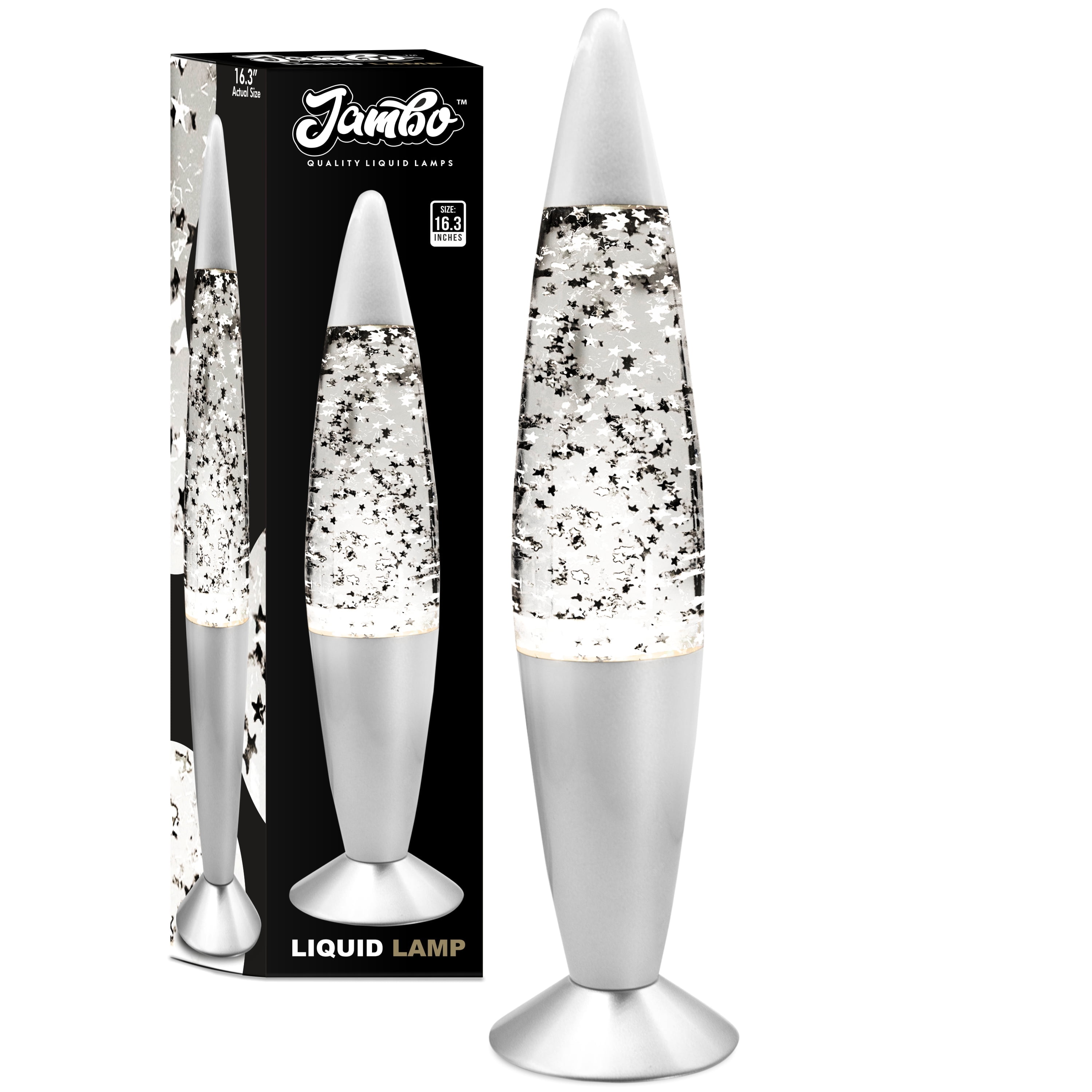 Jambo 16-inch Silver Star Glitter Lamp - Walmart.com